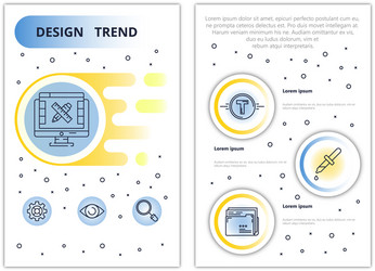 Micro communities trends circle infographic Vector Image