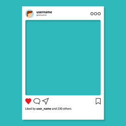 Social network post frame Royalty Free Vector Image