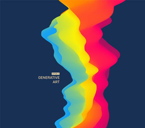 Abstract background with dynamic effect modern Vector Image