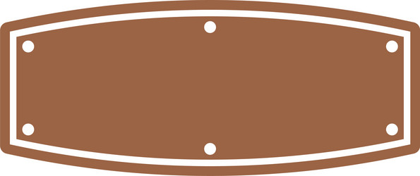 Blank western sign board graphic design template Vector Image