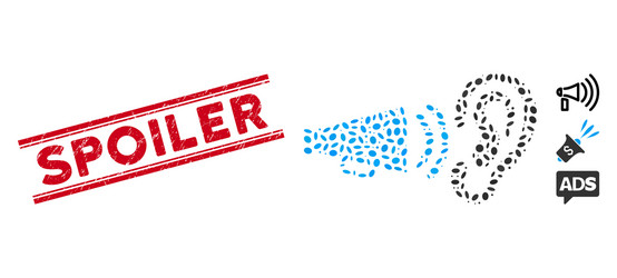 White Spoilers Stamp Vector Images (over 200)