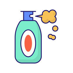 Construction foam fill outline with background Vector Image