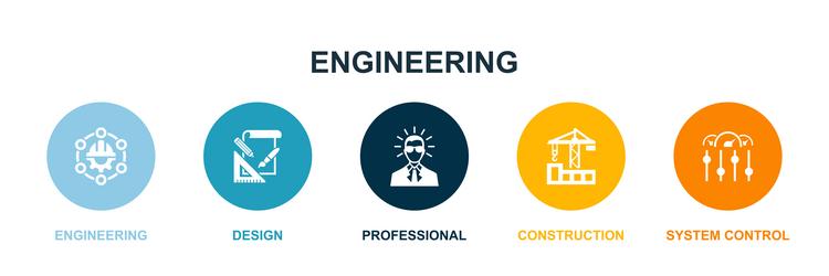 Engineering design professional construction Vector Image