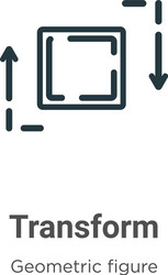 Gears outline icon thin line black icon Royalty Free Vector