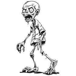 Halloween characters horror set design Royalty Free Vector