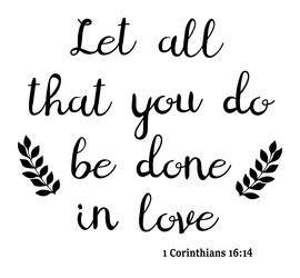 Hand lettering with bible verse children Vector Image