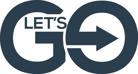 Lets go stock icon Royalty Free Vector Image - VectorStock