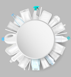 Ocean pollution in layered Royalty Free Vector Image