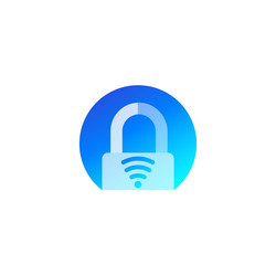 Wireless door lock icon smart home symbol Vector Image