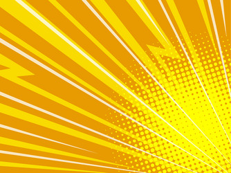 Pop art yellow background light Royalty Free Vector Image