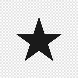 5 point classic star Royalty Free Vector Image