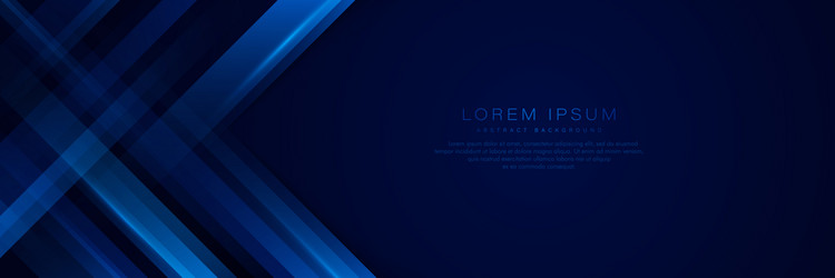 Abstract blue horizontal banner background Vector Image