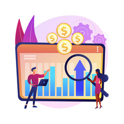 Financial management system abstract concept Vector Image