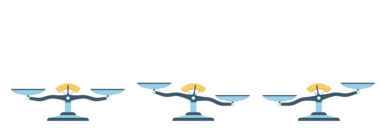 Balance sign scale symbol isolated background Vector Image