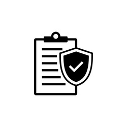 Insurance icon insurance symbol Royalty Free Vector Image