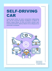 Smart Car Chalk Icons Royalty Free Vector Image