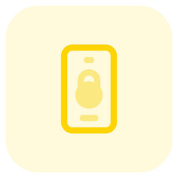 Mobile phone locked through a system software Vector Image