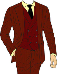 Business suit without head Royalty Free Vector Image