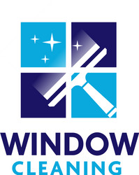 Professional window cleaning washing service logo Vector Image