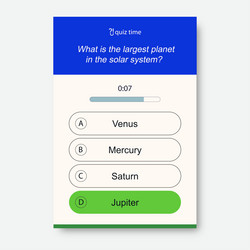 Mobile app question and answers modern flat style Vector Image