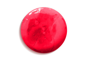 Japan flag painted with ink red sun Royalty Free Vector