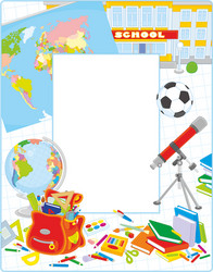 School border Royalty Free Vector Image - VectorStock