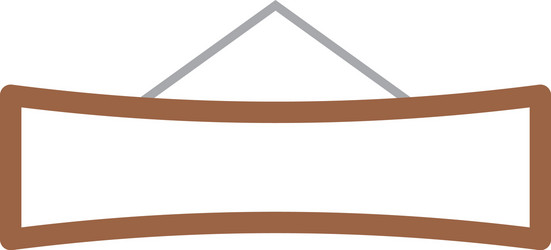 Blank western sign board graphic design template Vector Image