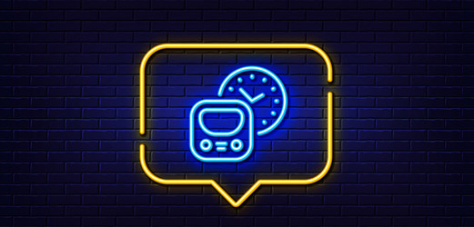 Metro line icon subway time schedule sign Vector Image