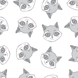 Seamless background with cute and beautiful Vector Image