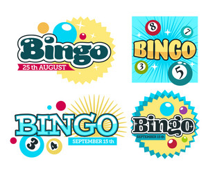 Bingo game logo Royalty Free Vector Image - VectorStock