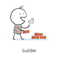 Cartoon builder Royalty Free Vector Image - VectorStock