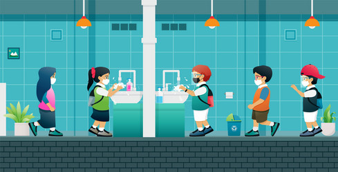 Kids Washing Hands Vector Images (over 1,600)