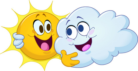 Cartoon sun Royalty Free Vector Image - VectorStock