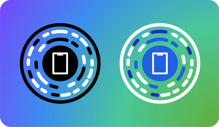 Qr code in red scanning frame isolated on white Vector Image