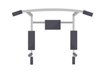 Set of stick figures pull-ups on the bar flat Vector Image