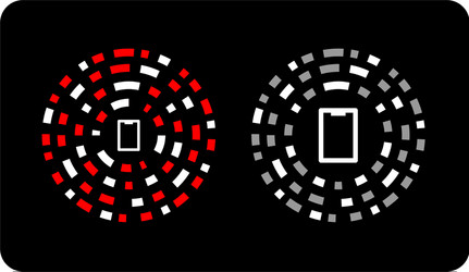 New style qr code - round qr code circle Vector Image