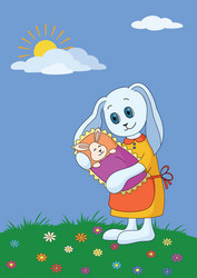 Mother Rabbit Vector Images (over 970)