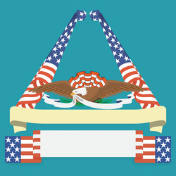 Eagle grip a ribbon Royalty Free Vector Image - VectorStock