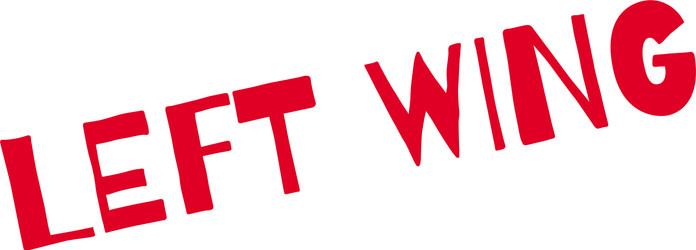 Left wing rubber stamp Royalty Free Vector Image