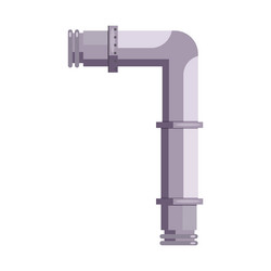 Straight aluminum pipe construction Royalty Free Vector