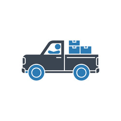 Cargo loading icon simple Royalty Free Vector Image