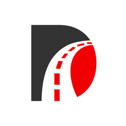 Car logo on letter d and alphabet combination Vector Image