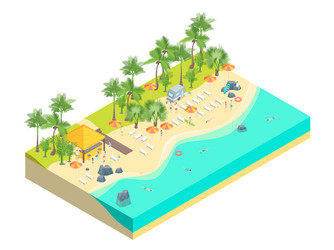 Isometric Beach Vector Images (over 10,000)