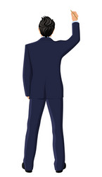 Businessman back view Royalty Free Vector Image