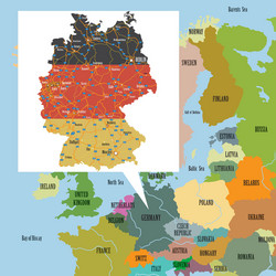 Map of italy attractions Royalty Free Vector Image