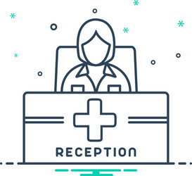 Receptionist Royalty Free Vector Image - VectorStock