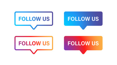 Banner Follow Us Vector Images (over 1,300)