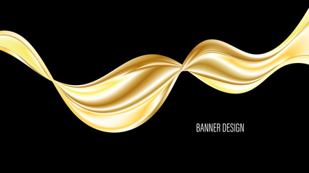 Smoky abstract brown wave flow on white background