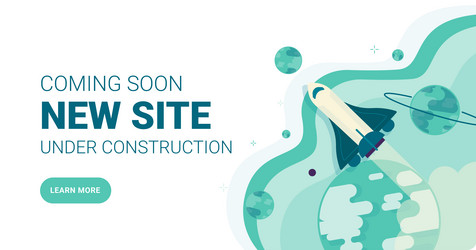 Website under construction landing page Royalty Free Vector