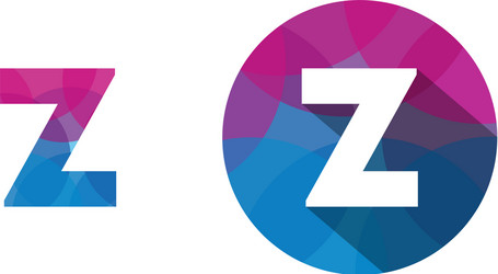 Pixel letter z logo icon design Royalty Free Vector Image